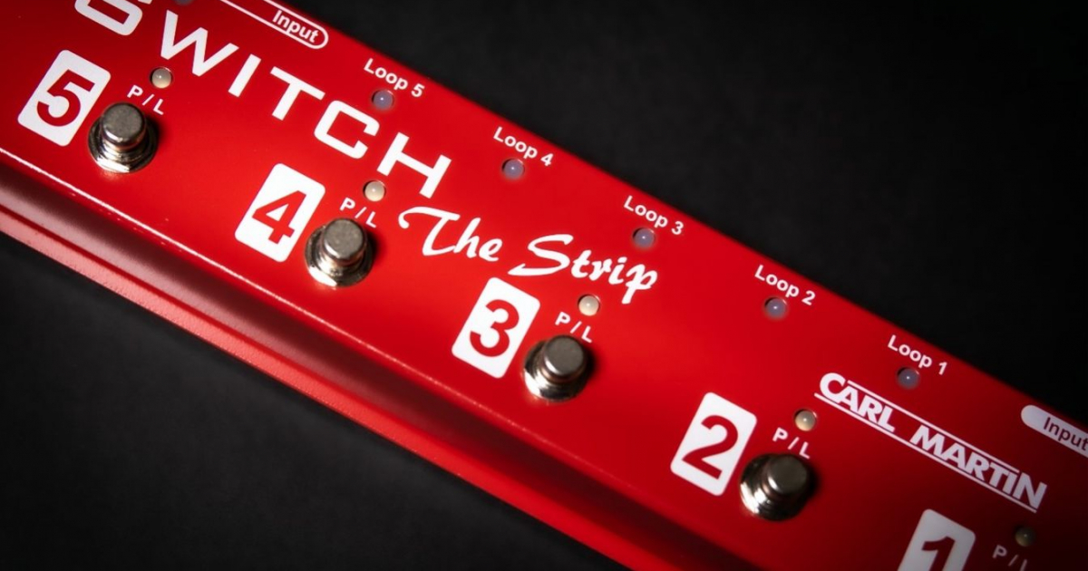 Efektový looper/kontroler Carl Martin Octa-Switch The Strip | frontman.cz