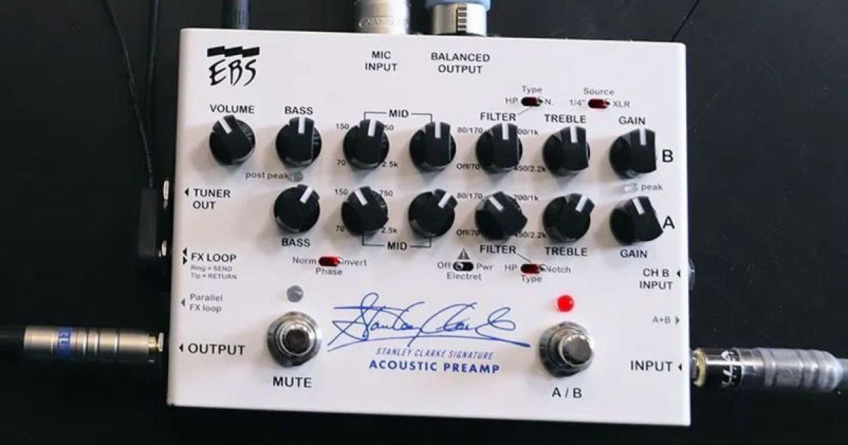 EBS Stanley Clarke Signature Acoustic Preamp | frontman.cz