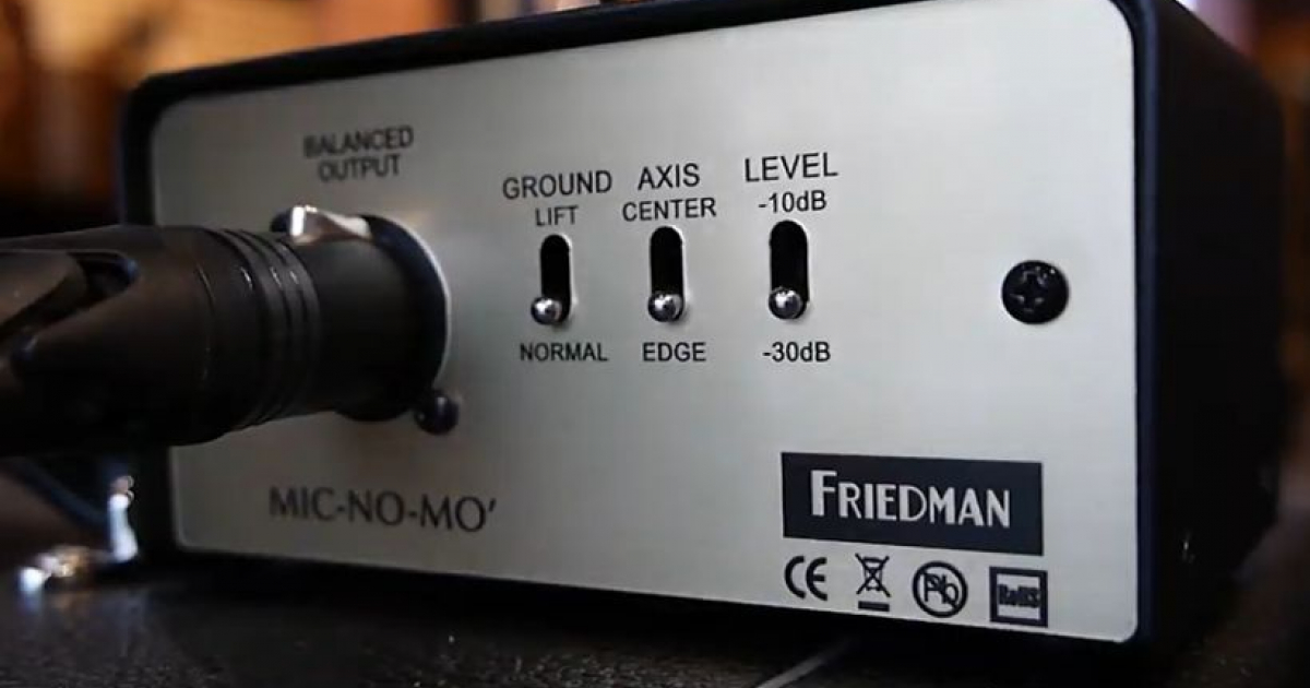 Analogový speaker simulator Friedman Mic-No-Mo | frontman.cz