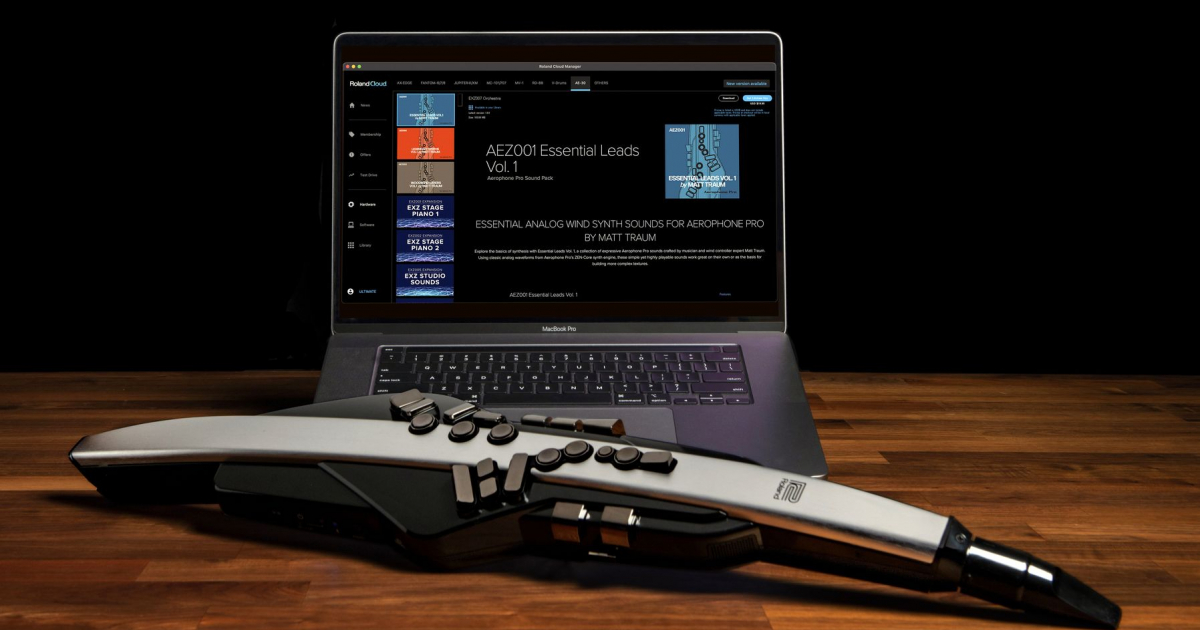 Nová aktualizace pro dechový synth Roland Aerophone Pro | frontman.cz