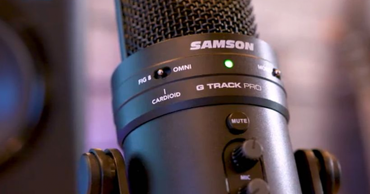 Samson G-Track Pro: USB mikrofon se zvukovou kartou | frontman.cz