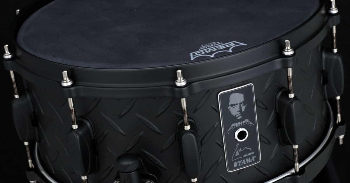 Výroční snare Tama Lars Ulrich 30th Anniversary Black Album | frontman.cz