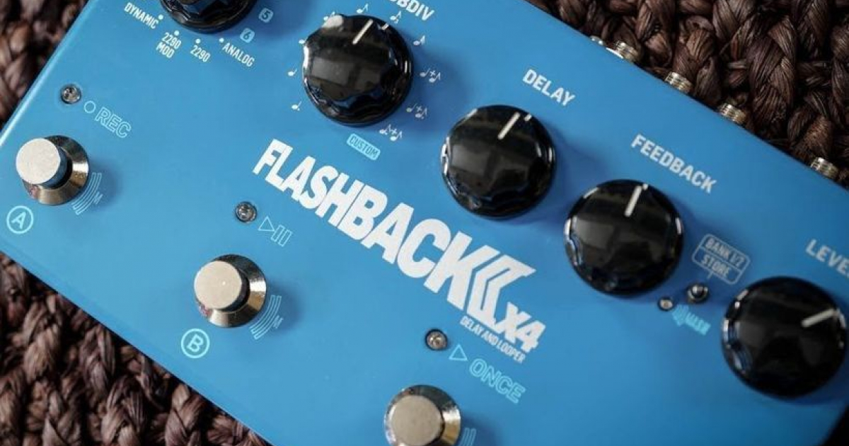 Delay/looper TCE Flashback 2 X4 s funkcí MASH | frontman.cz