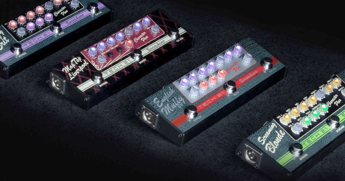 Čtyři pedály Tech 21 SansAmp z edice Character Plus | frontman.cz