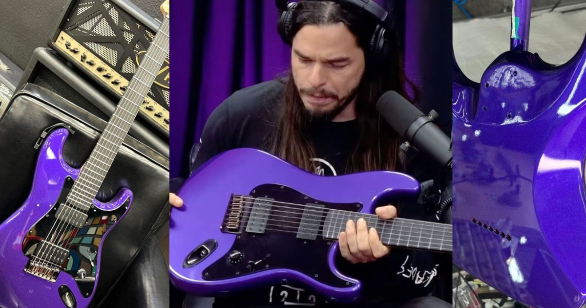Kytarista Suicide Silence Chris Garza a první sedmistrunný Fender ...