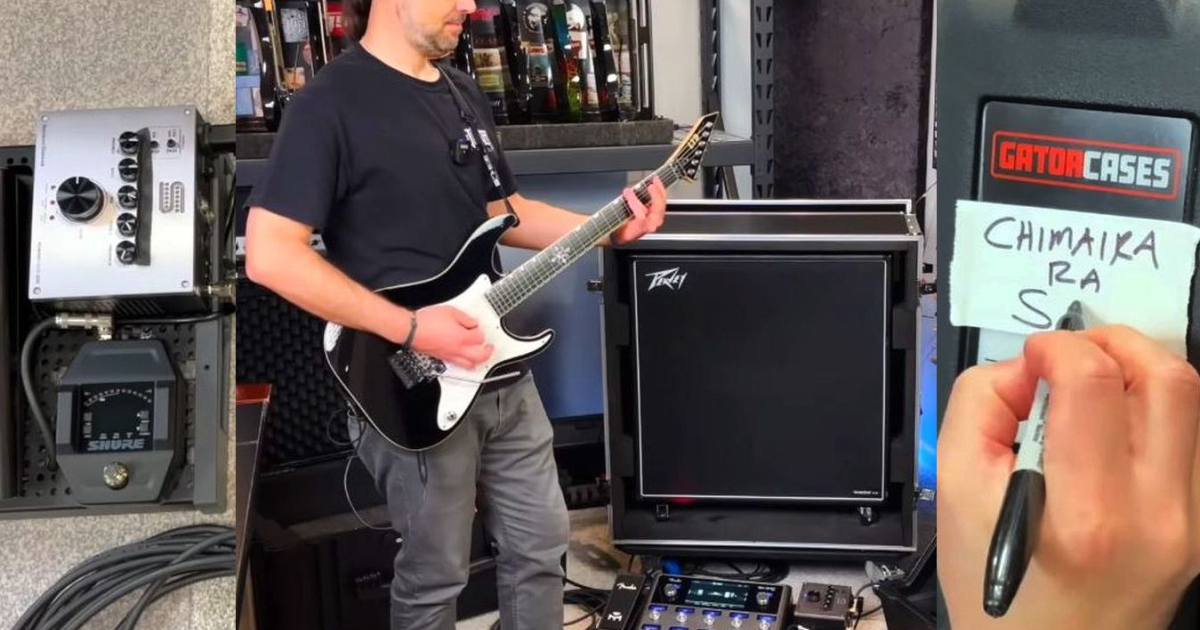 Rob Arnold, kytarista kapely Chimaira, a jeho „zkušebnový“ gear (2024 ...