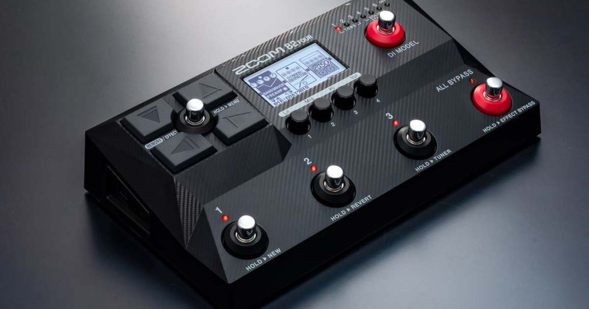 Basový preamp/multiefekt Zoom B2 Four | frontman.cz